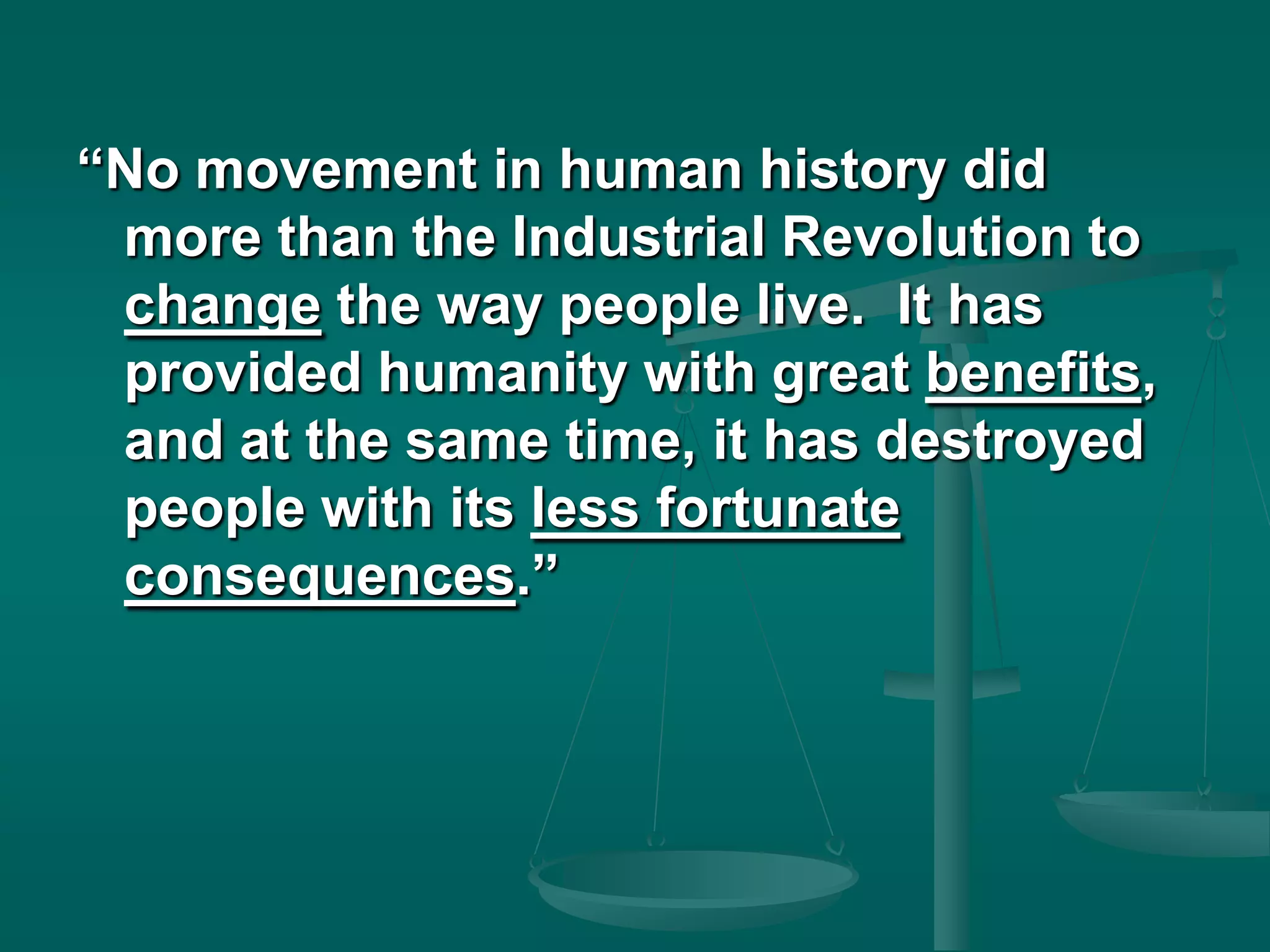 Industrial revolution changes | PPTX | Business | Business and Finance