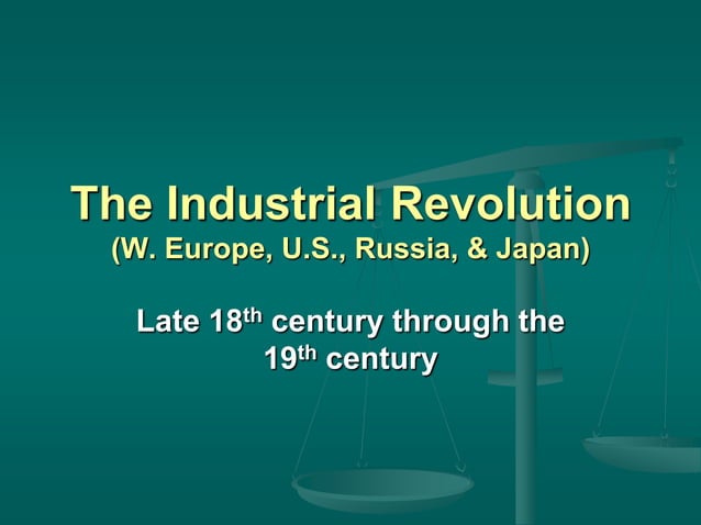 Industrial revolution intro | PPT