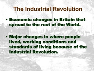 The Industrial Revolution | PPT | Economy | Business and Finance