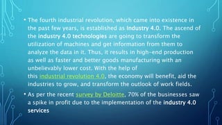 Industrial revolution 4 | PPT