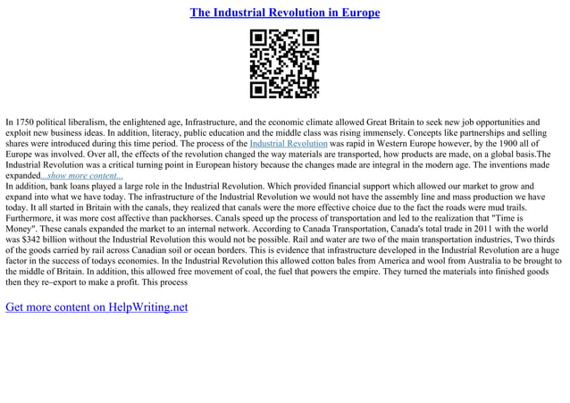 Industrial Revolution And European Imperialism | PDF | Europe Travel ...