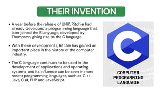 Industrial revolution by Dennis Ritchie - By Jimit Patel | PPT