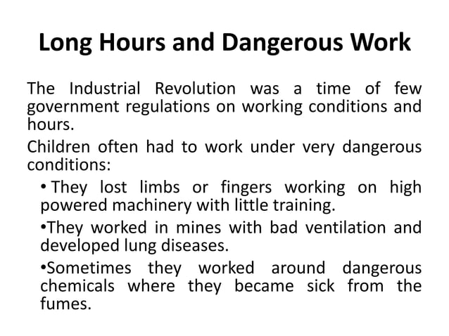 Industrial Revolution Child Labor.pptx | Parenting Children Aged 4-11 ...