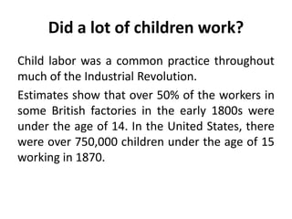 Industrial Revolution Child Labor.pptx | Parenting Children Aged 4-11 ...