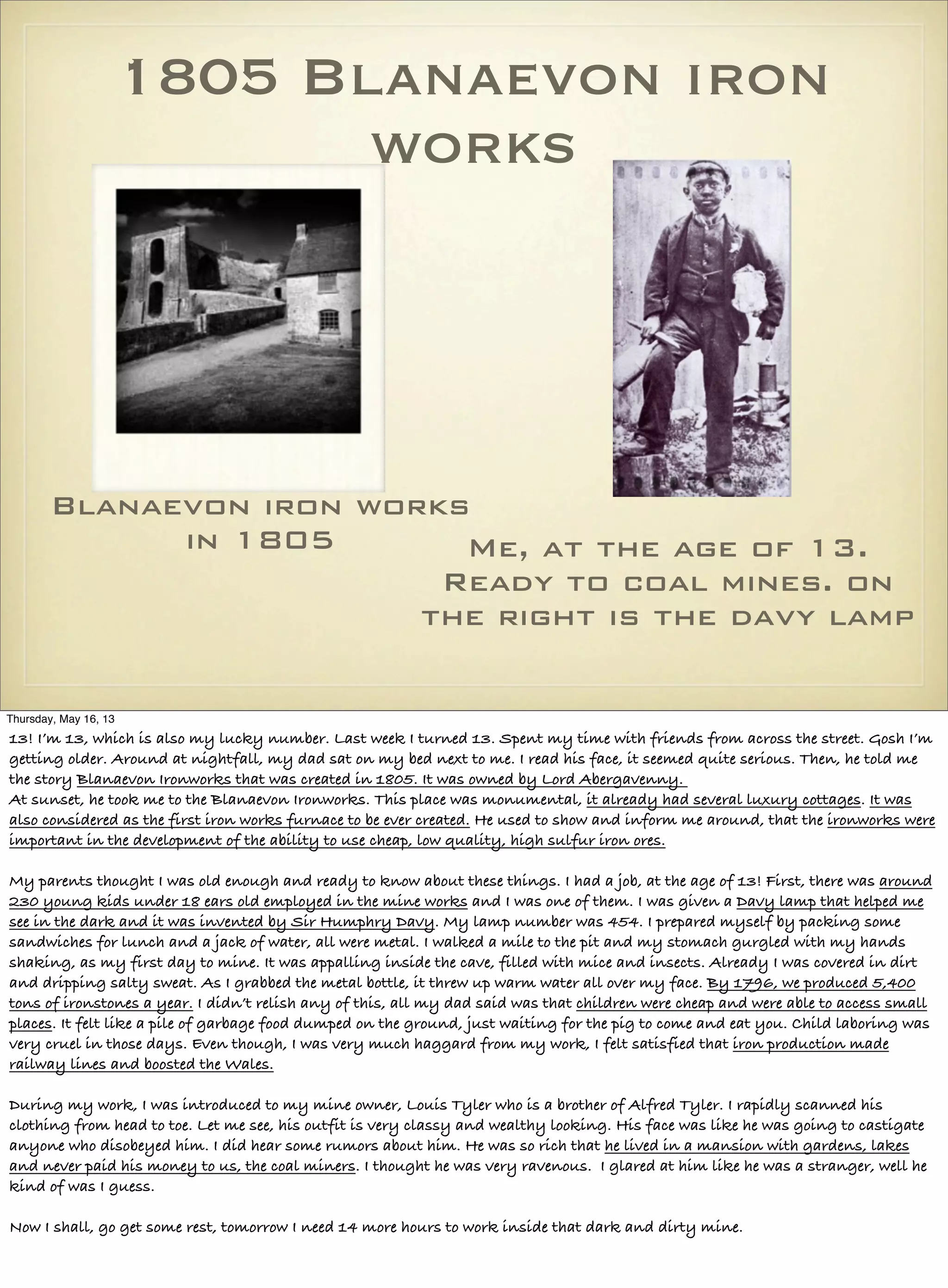 Industrial revolution diary | PDF