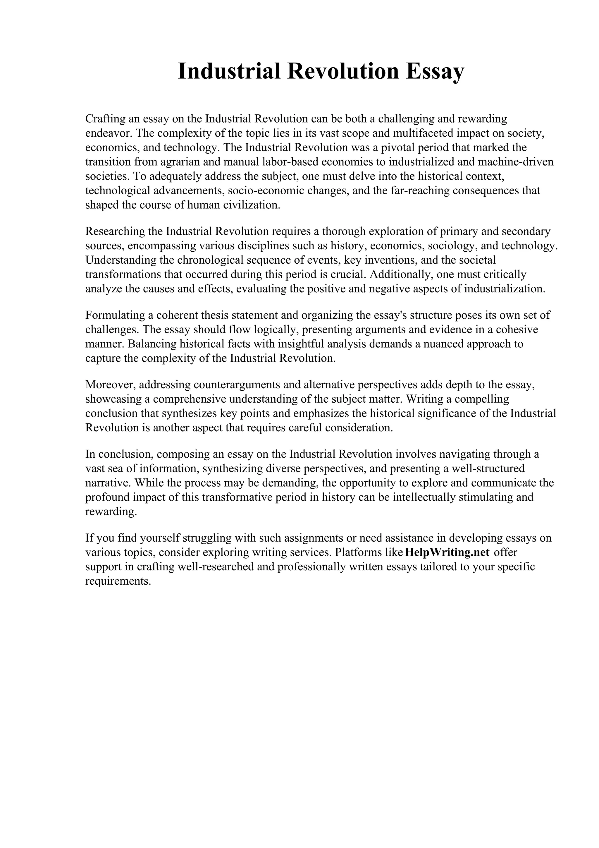 Industrial Revolution Essay.pdf