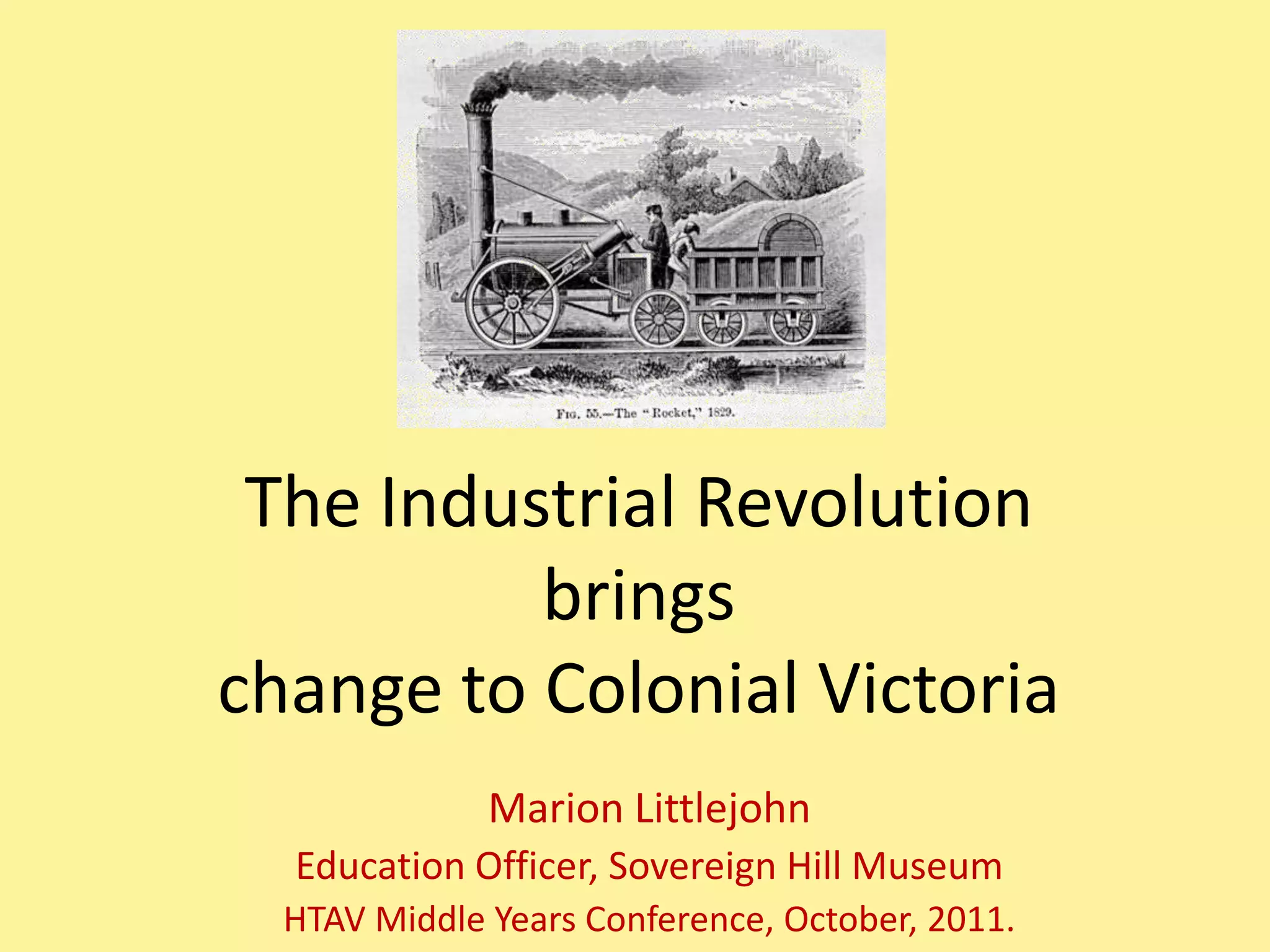 Industrial revolution htav 2011 | PPT