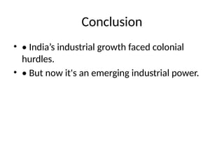 Powerpoint presentation on Industrial Revolution of India | PPTX