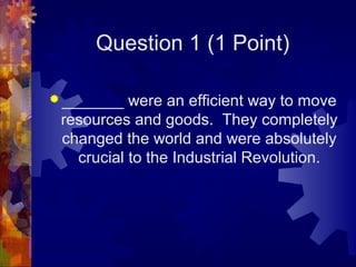 Industrial revolution review | PPT