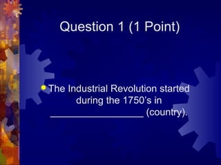 Industrial revolution review | PPT