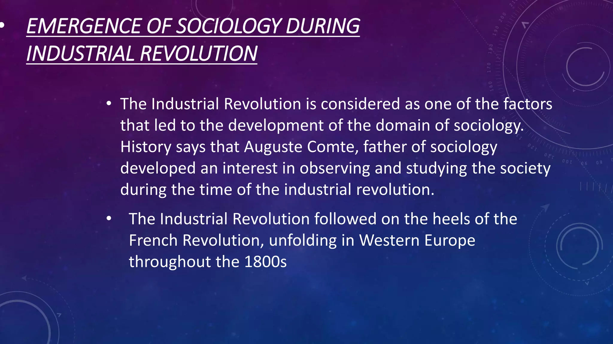 Industrial Revolution Causes Impacts and role in emergence of Sociology ...