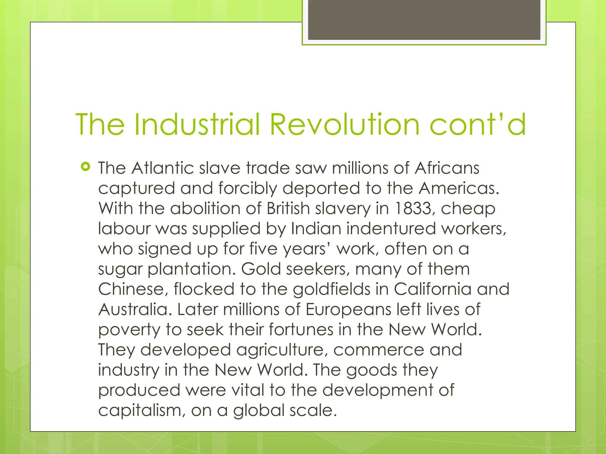 Industrial Revolution Overview and Revision Questions | PPTX