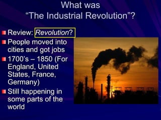 Industrial rev vocabulary | PPT