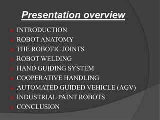 Industrial robotics | PPTX