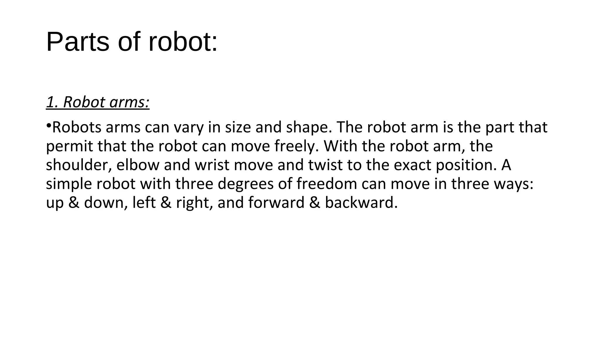Industrial robots | PPT