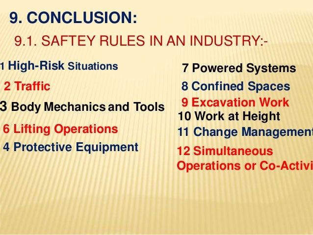 Industrial safety