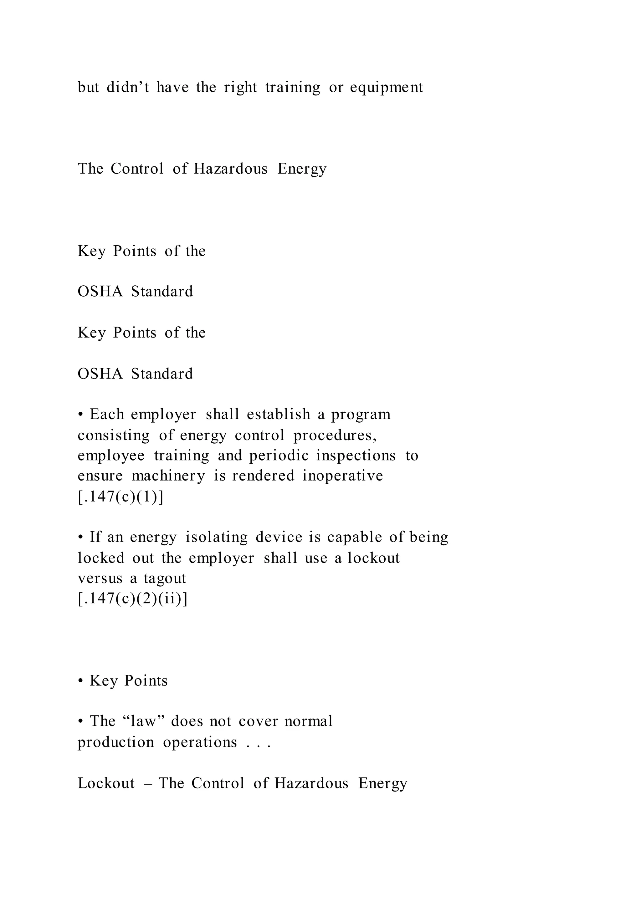 Industrial SafetyTECH 3196• OSHA stands for the Oc | PDF