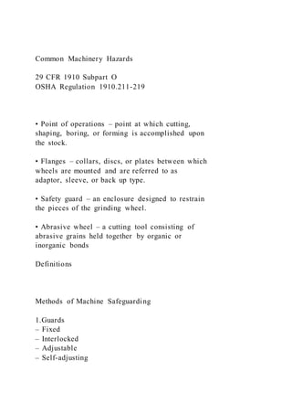 Industrial SafetyTECH 3196• OSHA stands for the Oc | PDF