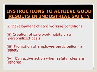 Industrial safety final | PPTX