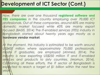 Industrial sector (ict telecommunication) in bangladesh (1) | PPT