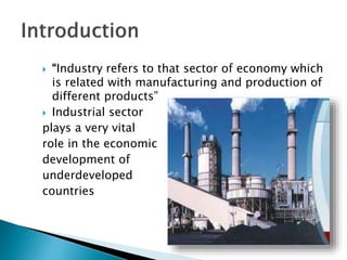 Industrial sector of pakistan | PDF
