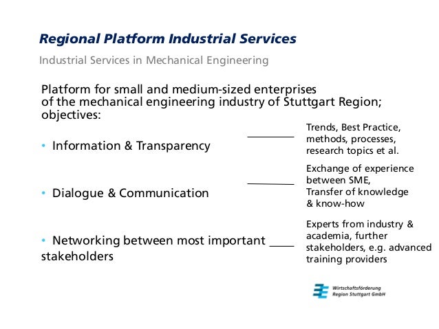 Regional Platform: "Industrial services in mechanical engineering" (R…