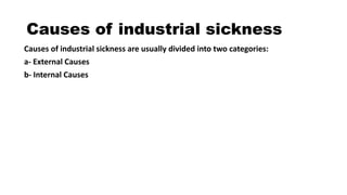 INDUSTRIAL SICKNESS IN INDIA.PPT [ INDIAN ECONOMY BASED ] | PPTX