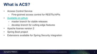 Industrial Strength Access Control for Spring Applications | PPT