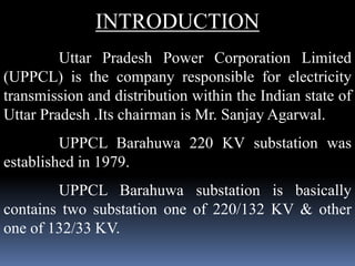 Industrial summer training on 220 kv substation ppt | PPTX