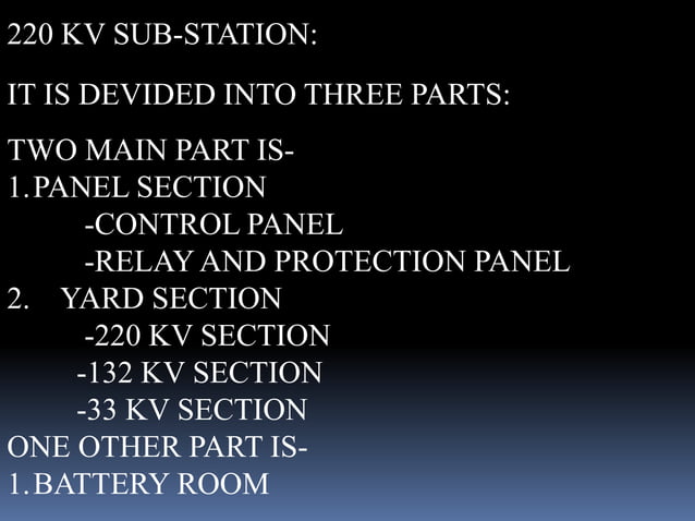 Industrial summer training on 220 kv substation ppt | PPTX | Technology ...