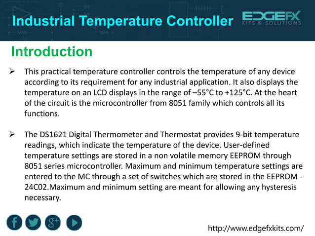 Industrial Temperature Controller System | PPTX