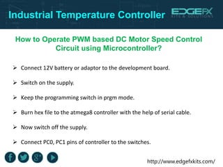 Industrial Temperature Controller using Microcontroller | PPTX