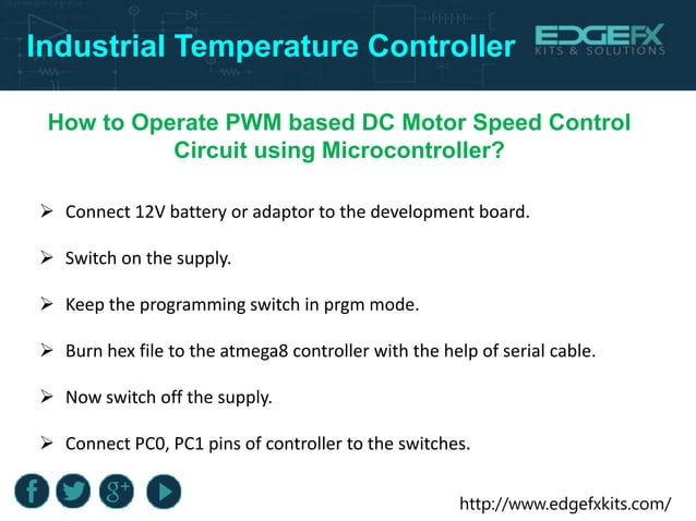 Industrial Temperature Controller using Microcontroller | PPTX | Radio Control | Hobbies & Interests