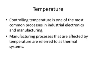 Industrial Temperature Measurement | PPTX