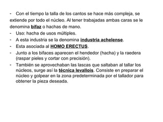 Industria lítica paleolítico | PPT