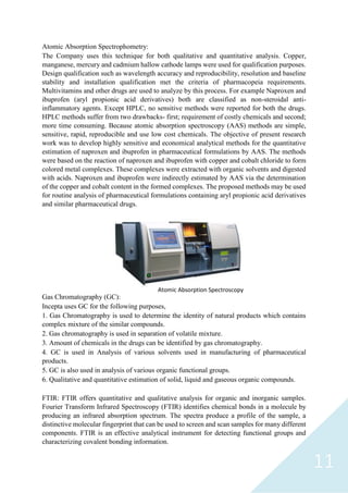 Industrial tour in Incepta pharmaceuticals | PDF