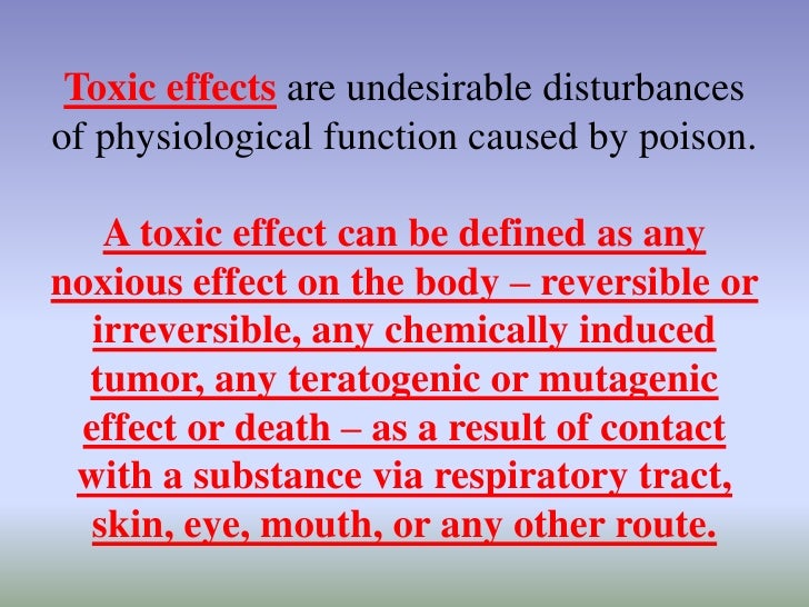 Industrial toxicology