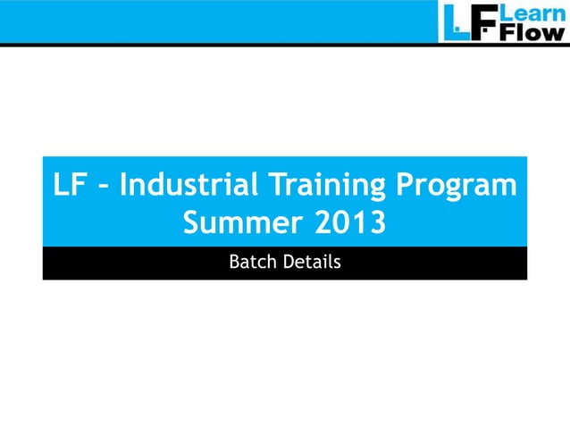 Industrial Training | PPT