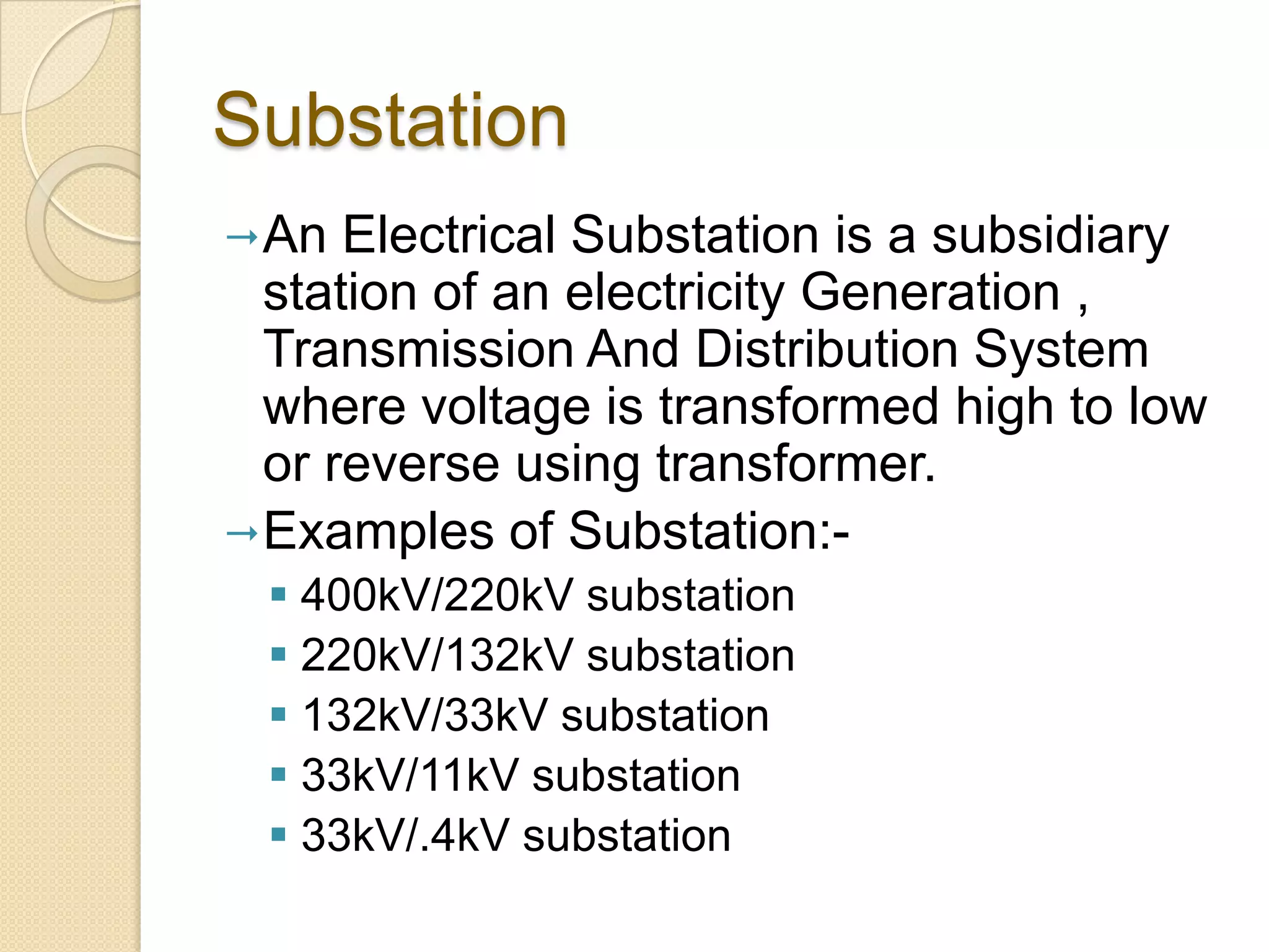 PPt on 220 kV substation | PPTX