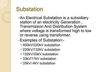 PPt on 220 kV substation | PPTX
