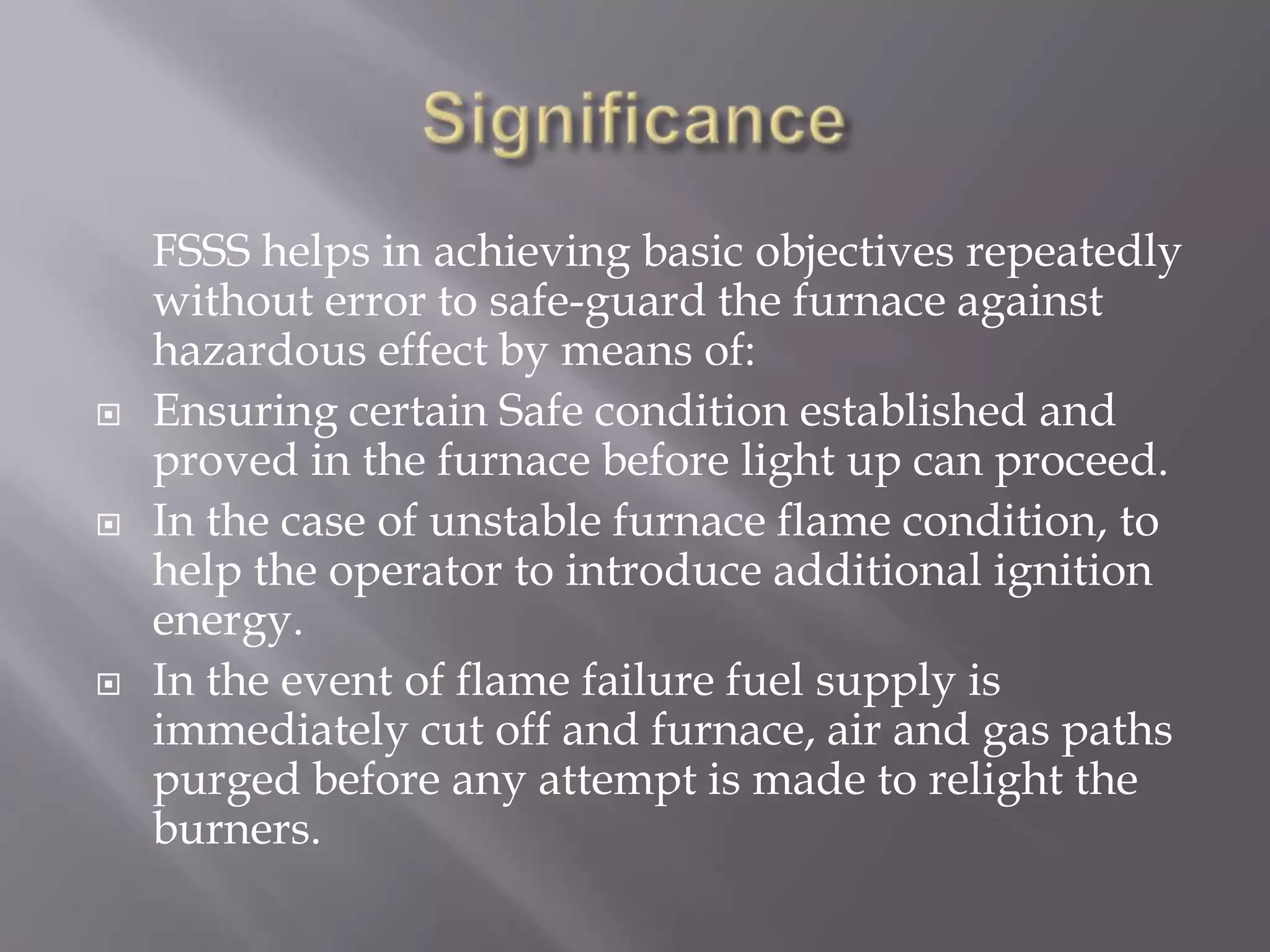 Furnace Guard Supervisory System (FSSS) | PPTX