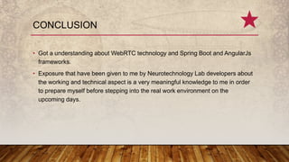 Industrial training Experience | PPT