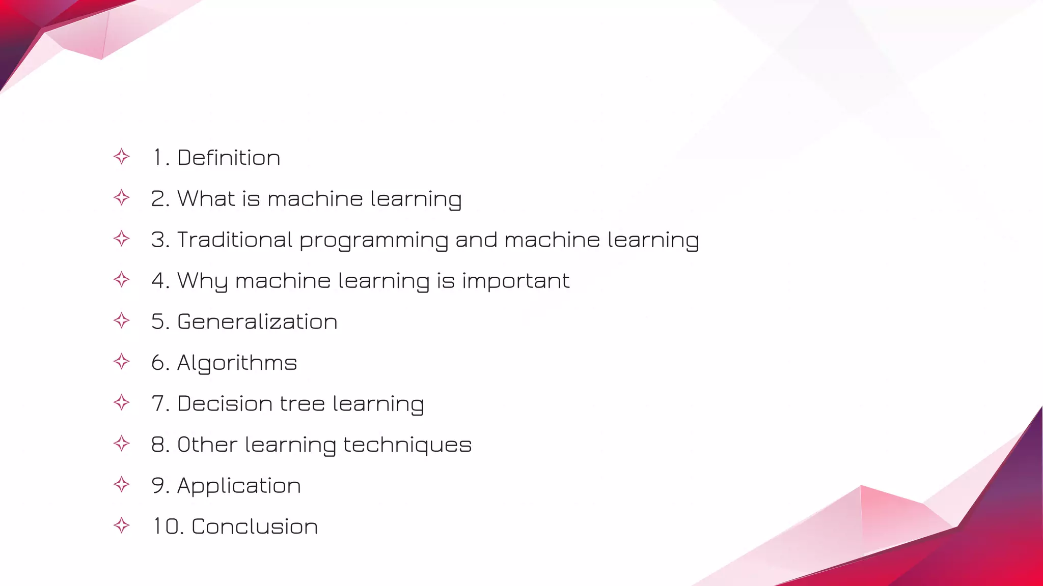 Industrial training machine learning | PPTX