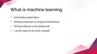 Industrial training machine learning | PPTX