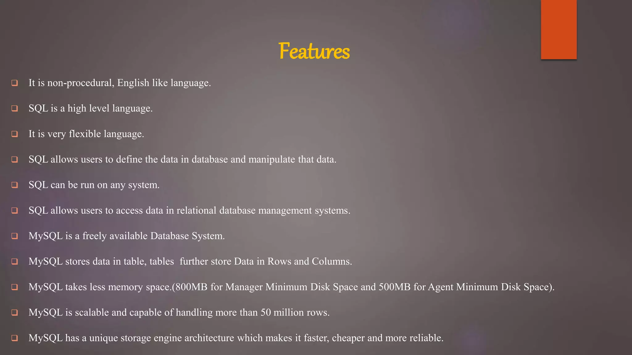 Mysql Ppt Ppt Databases Computer Software And Applications