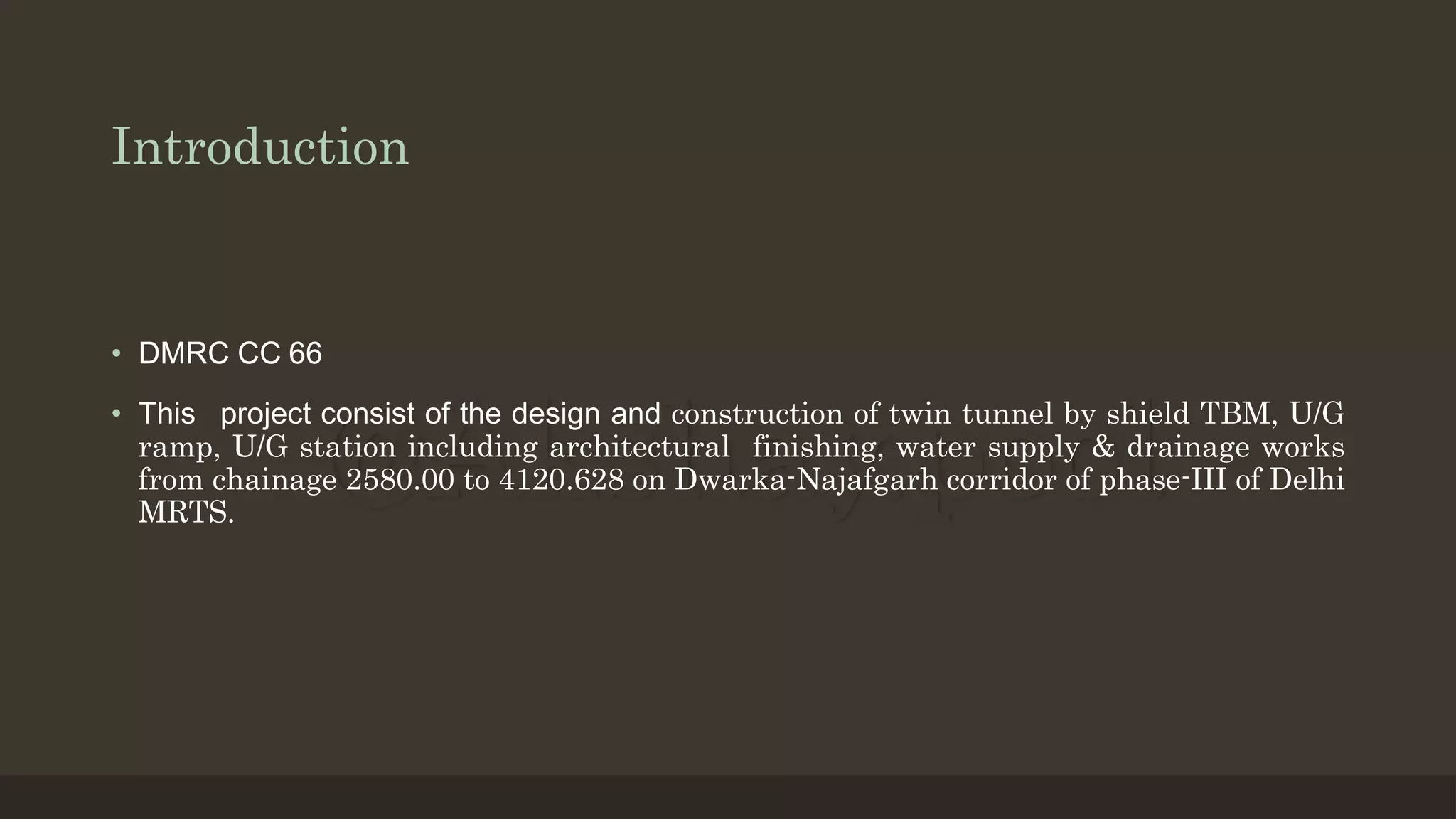 Industrial training at DMRC Underground Station | PPTX