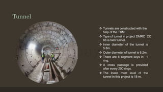 Industrial training at DMRC Underground Station | PPTX
