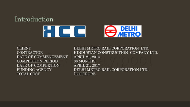 Industrial training at DMRC Underground Station | PPT