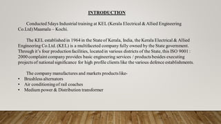 INDUSTRIAL TRAINING AT KERALA ELECTRICAL & ALLIED ENGINEERING.pdf
