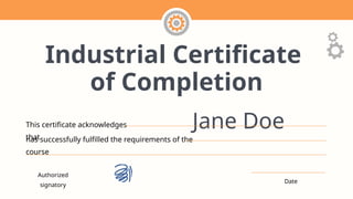 Industrial POWER Training Certificate .pptx